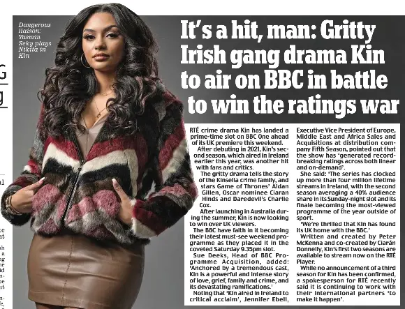 It’s a hit, man: Gritty Irish gang drama Kin to air on BBC in battle to ...