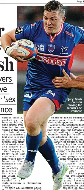 Rugby rape trial delayed af ter star hurt in ‘extremely serious’ road crash - PressReader