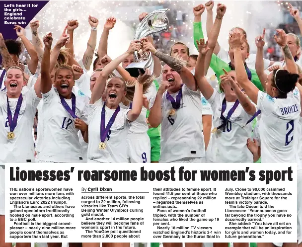 Lionesses’ roarsome boost for women’s sport - PressReader