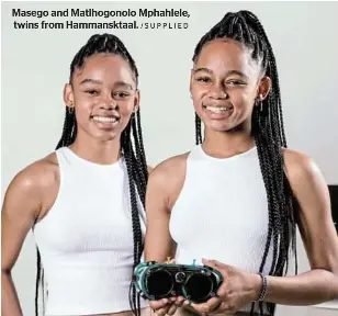 Twins to showcase their X-ray glasses - PressReader