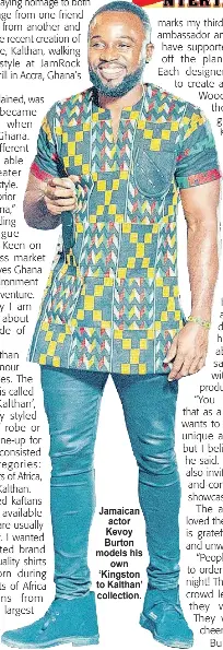 Jamaican actor Kevoy Burton takes Ghana by (fashion) storm - PressReader