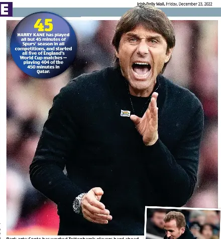 Tough guy Conte has Spurs stars training in the dark! - PressReader