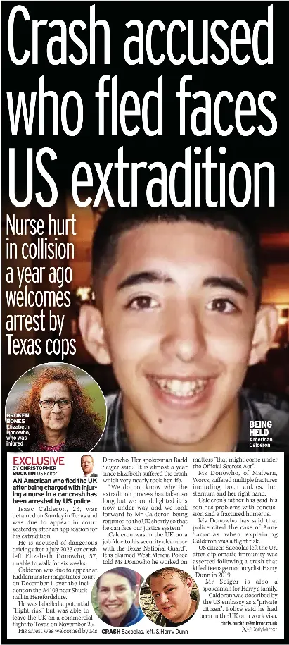 Crash accused who fled faces US extraditio­n - PressReader