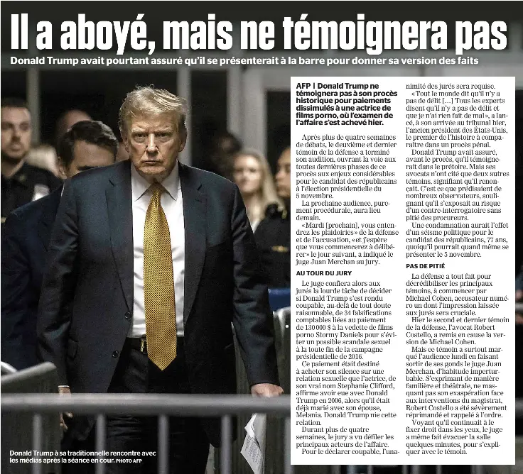 Il a aboyé, mais ne témoignera pas - PressReader