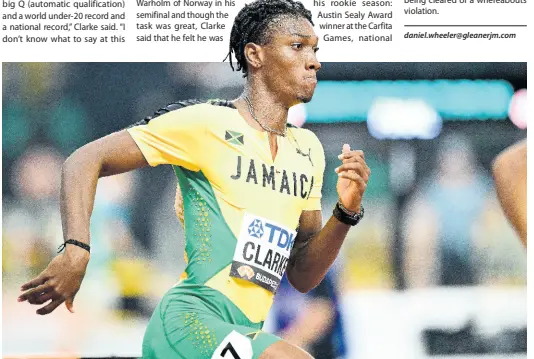 Clarke keeps promise - PressReader