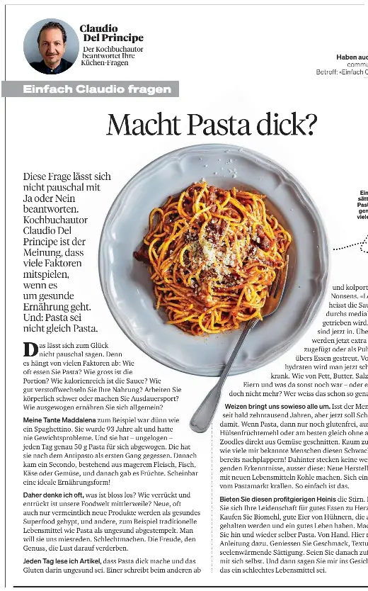Macht Pasta dick? - PressReader