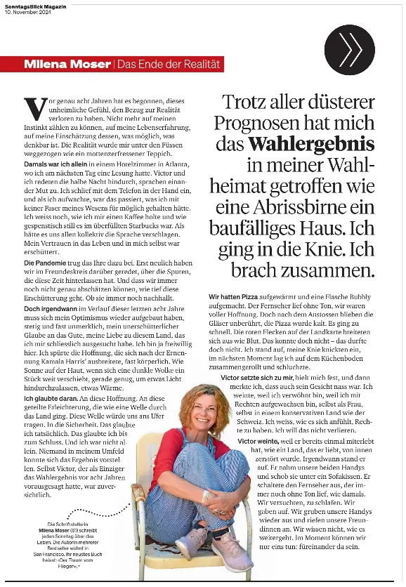 Milena Moser | Das Ende der Realität - PressReader