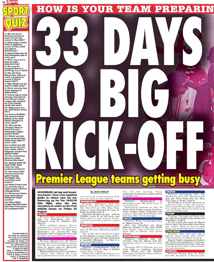 33 DAYS TO BIG KICK-OFF - PressReader