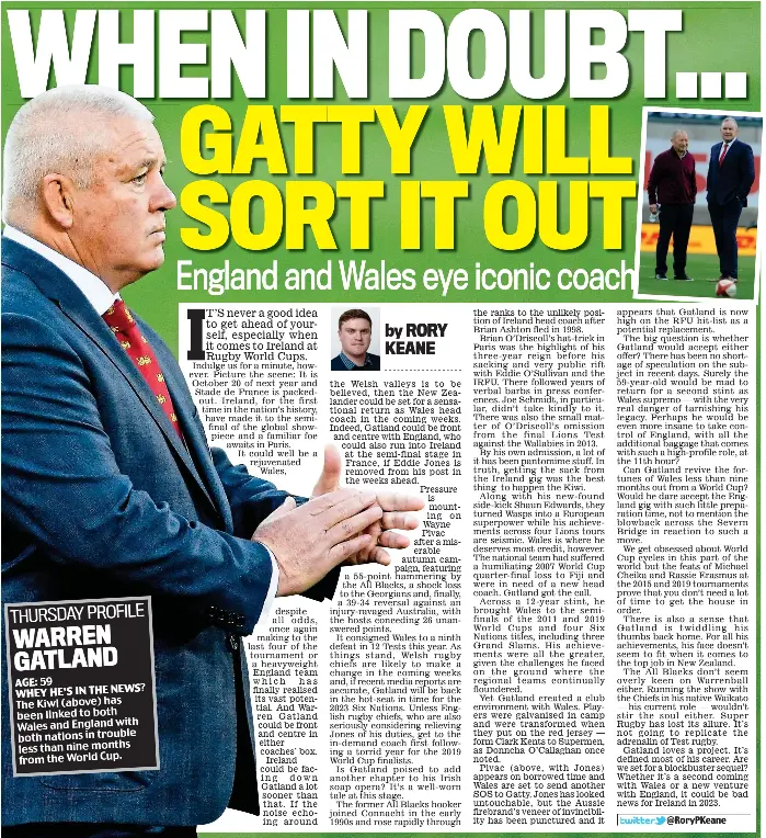 WHEN IN DOUBT... GATTY WILL SORT IT OUT - PressReader