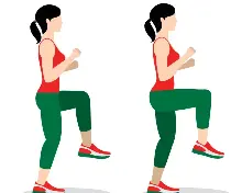 Jogging sur place, genoux hauts - PressReader