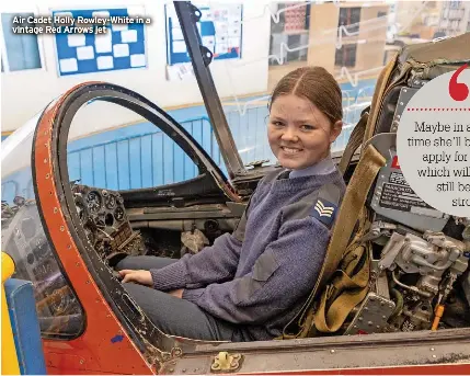 Air Cadet Hollie flying solo at just 16 years of age has eyes on future with the Red Arrows ...