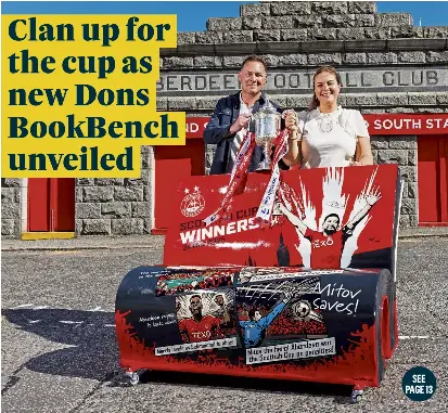 Clan up for the cup as new Dons Book Bench unveiled - PressReader