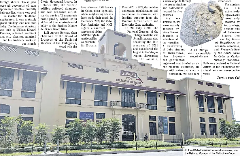 OLD ADUANA, NOW A PRIZED DEPOSITORY AND SHOWCASE OF CEBU’S RICHNESS - PressReader