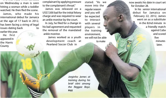 Former Reggae Boy to face court in US on assault charges - PressReader