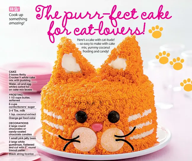 Adorable, easy cat cake! - PressReader
