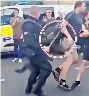 Rioter bitten by police dog cries in court after pleading guilty ...