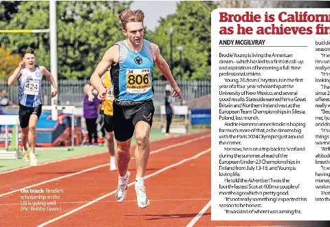 Brodie is California Dreamin’ as he achieves first GB vest - PressReader