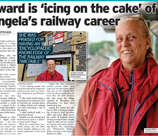 Award is ‘icing on the cake’ of Angela’s railway career - PressReader