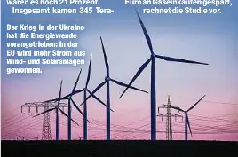 Neuer EU-Rekord: Strom aus erneuerbar­en Energien - PressReader
