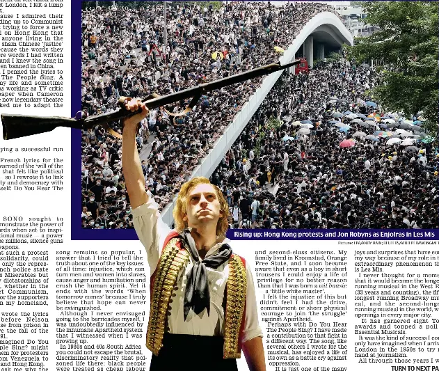 How humbling that my Les Mis hit has helped fight for freedom - PressReader