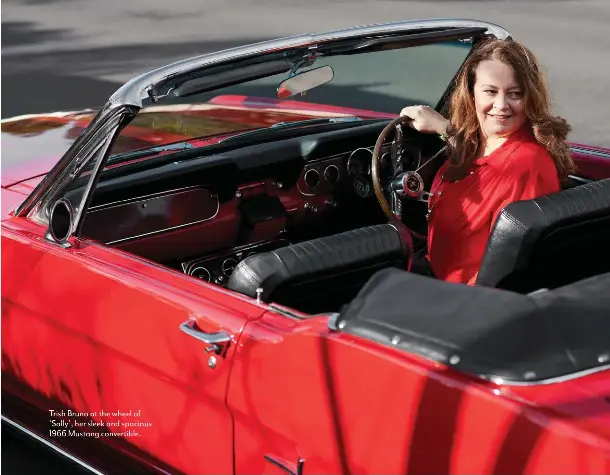California Dreaming Between her characterf­ul bungalow and 1966 Mustang ...