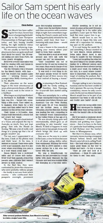 Sailor Sam spent his early life on the ocean waves - PressReader