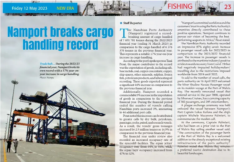 Namport breaks cargo handling record - PressReader