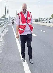 Edghill says new Demerara bridge safe, no abnormal settlement has occurred - PressReader