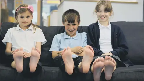 Pupils go barefoot for charity - PressReader