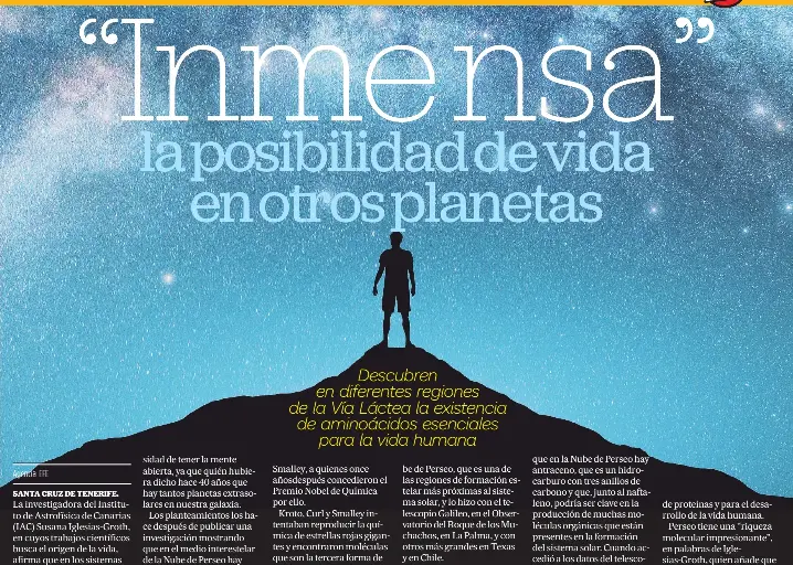 “Inme nsa” la posibilida­d de vida en otros planetas - PressReader