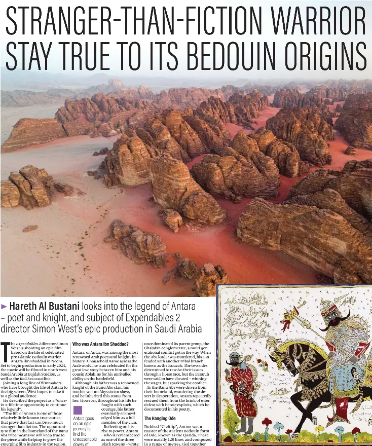 STRANGER-THAN-FICTION WARRIOR MOVIE TO STAY TRUE TO ITS BEDOUIN ORIGINS IN NEOM - PressReader