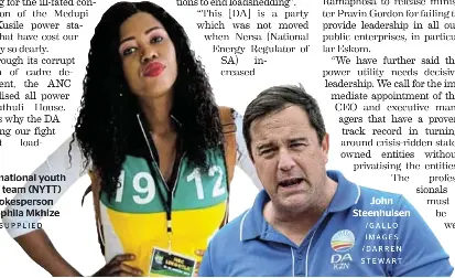 ANCYL will ‘peacefully’ lead DA protesters from Luthuli House to Eskom ...
