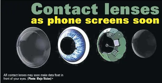 Contact lenses as phone screens soon - PressReader