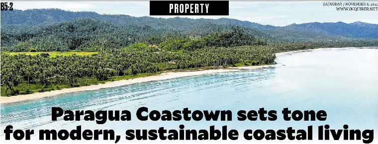 Paragua Coastown sets tone for modern, sustainabl­e coastal living ...