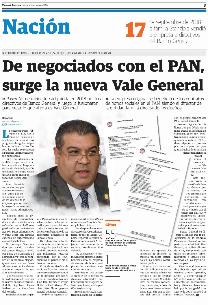 Vale General surge tras el negociado en el PAN - PressReader