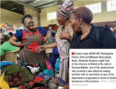 Sarah Baartman seamstress­es ready to run seamless businesses - PressReader