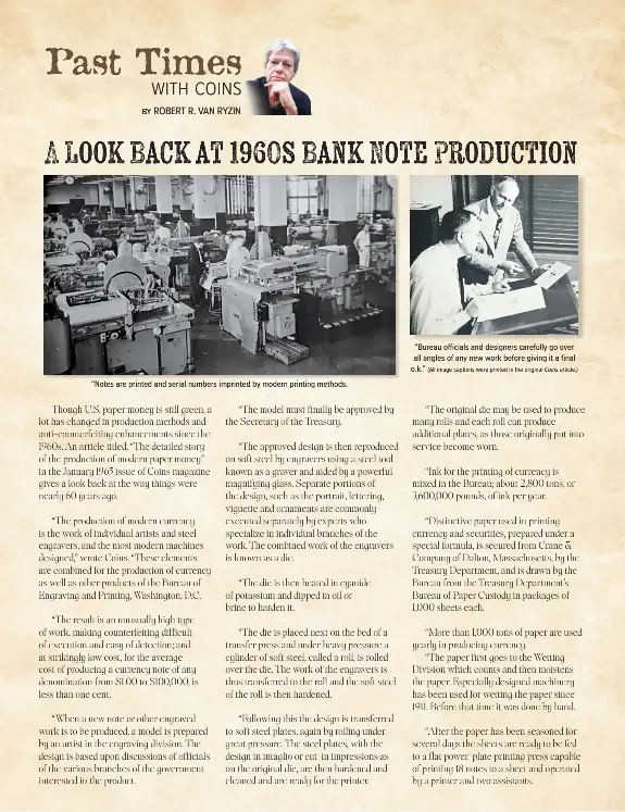 A LOOK BACK AT 1960S BANK NOTE PRODUCTION - PressReader