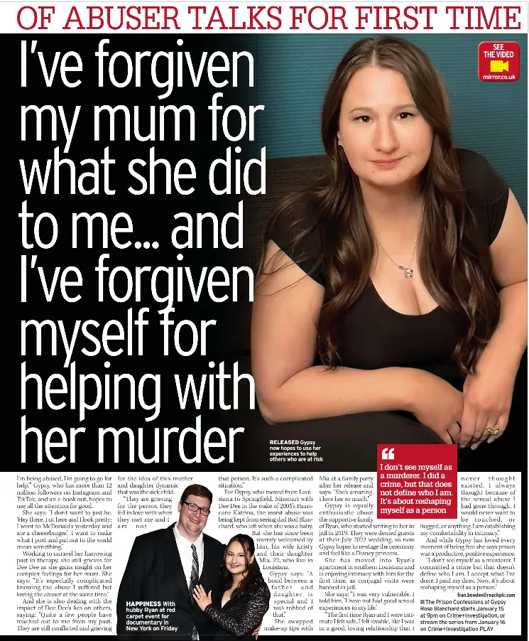 I’ve forgiven my mum for what she did to me... and I’ve forgiven myself for helping with her ...