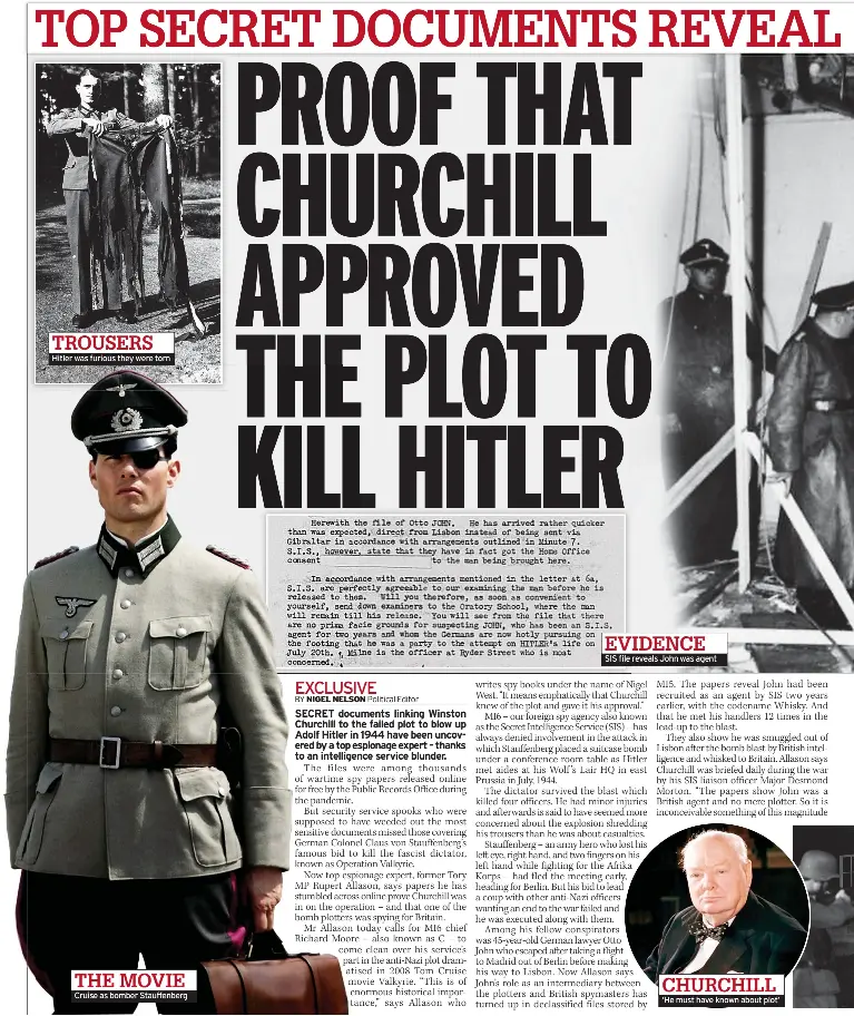 PROOF THAT CHURCHILL APPROVED THE PLOT TO KILL HITLER - PressReader