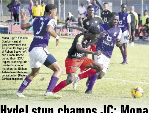 Hydel stun champs JC; Mona vs KC end in deadlock - PressReader