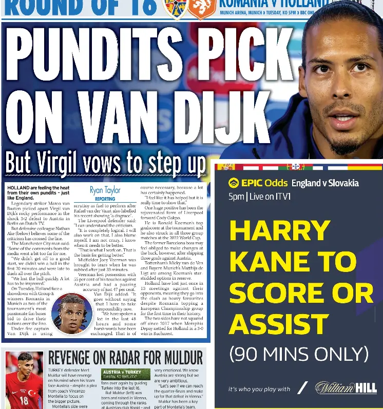 PUNDITS PICK ON VAN DIJK - PressReader