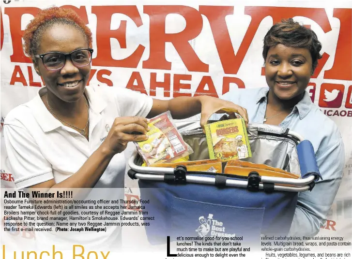 CHRONICLES Do the Nutrition Math with Reggae Jammin - PressReader