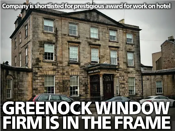 GREENOCK WINDOW FIRM IS IN THE FRAME - PressReader