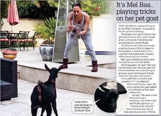 It’s Mel Baa.. playing tricks on her pet goat - PressReader
