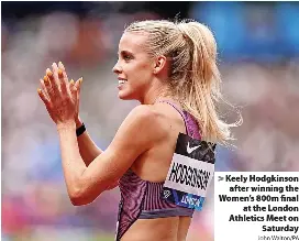 Hodgkinson sets down 800m marker for Paris - PressReader