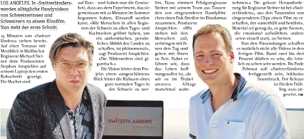«Die Bilderwelt­en sind gigantisch» - PressReader