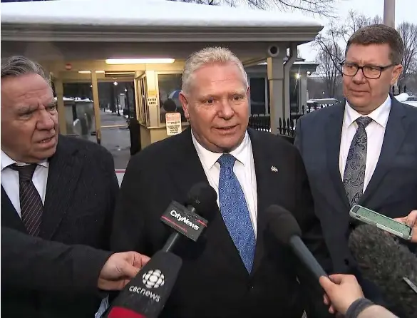 Les premiers ministres des provinces invités à croire Donald Trump « sur parole » - PressReader