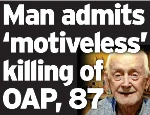 Man admits ‘motiveless’ killing of OAP, 87 - PressReader
