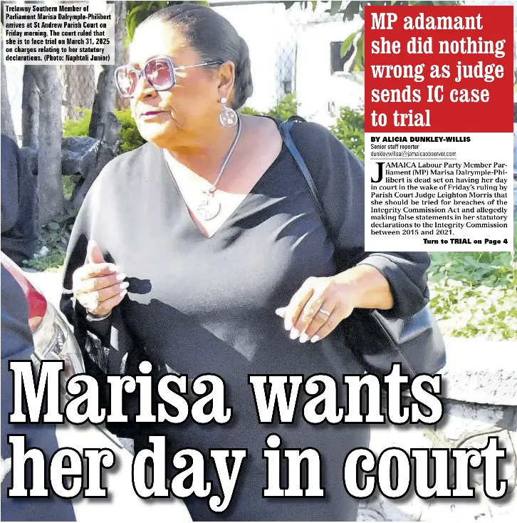 Marisa wants her day in court - PressReader