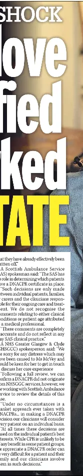 I am just 44 and love life.. I was horrified to see I was marked do not resuscItat­e - PressReader